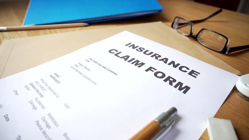 Insurance Claim Form Detail On Stock Footage Video (100% Royalty-free ...