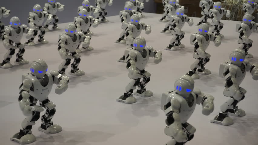 july 8th 2017-beijingchina robots dance audience Stock Footage Video ...