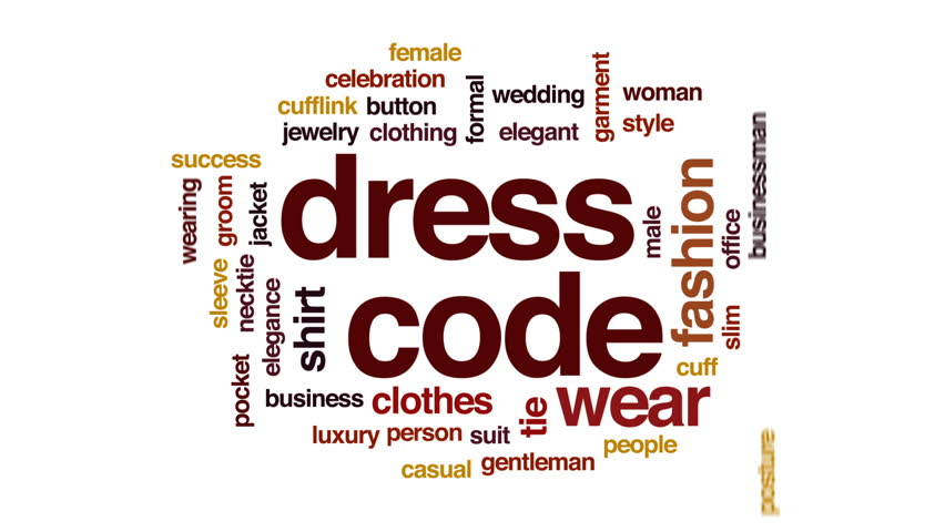 Dress Code Animated Word Cloud, Stock Footage Video (100% Royalty-free ...