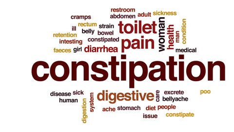 Constipation Animated Word Cloud Text Design Stock Footage Video (100% ...