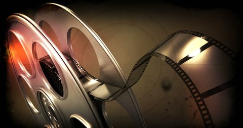 Film Rolling Out Film Reel Against Stock Footage Video (100% Royalty ...