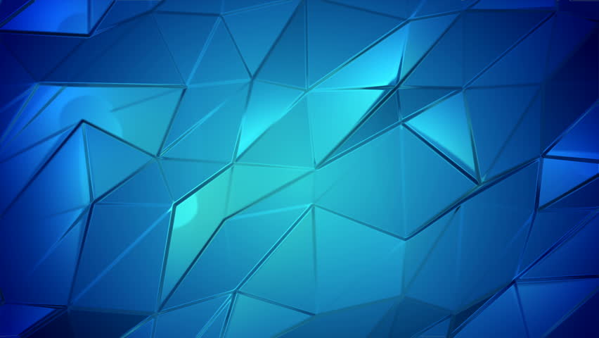 Blue Diamond Crystals Poly Abstract Animation Stock Footage Video (100% ...