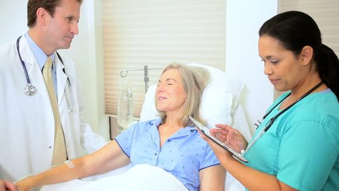 Latin American Nurse Recording Female Patient Stock Footage Video (100% ...