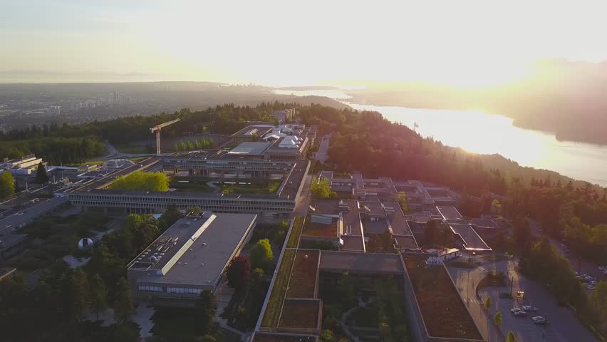 aerial view on university campus top Stock Footage Video (100% Royalty ...