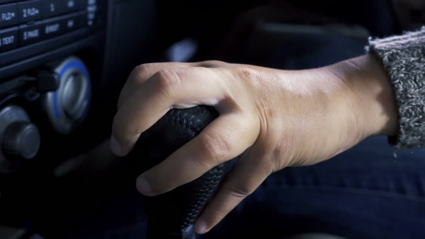 Close-up of Female Hand Shifting Stock Footage Video (100% Royalty-free ...