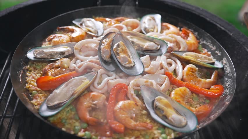 Stirring Rice Pot Background Stock Video Footage - 4K and HD Video ...