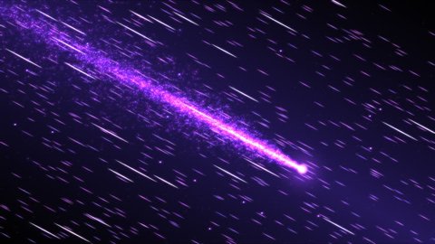 Colorful Fast Shooting Star Animation Loop Stock Footage Video (100% ...