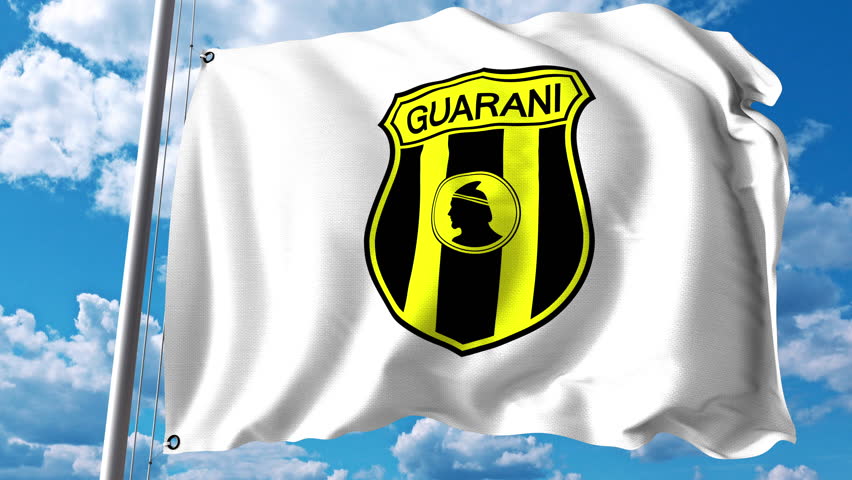 waving flag guarani football club logo Stock Footage Video (100% ...