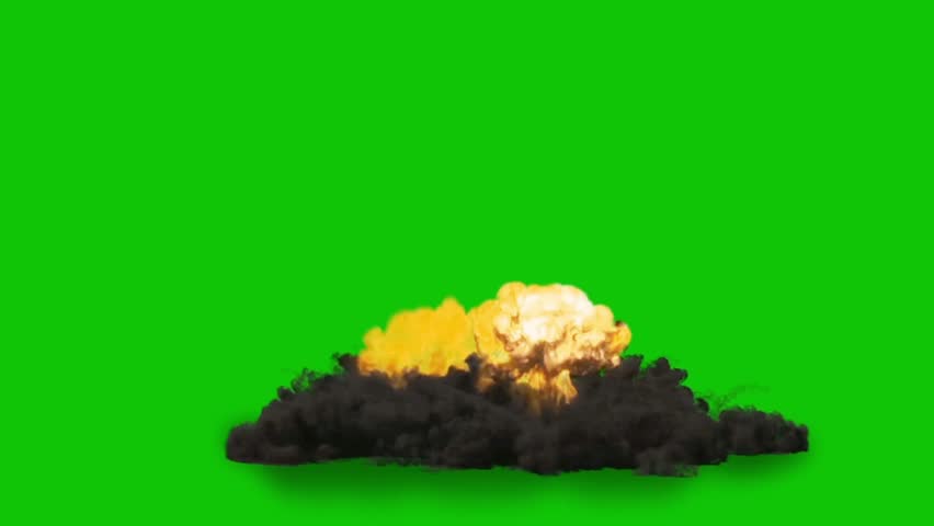 big explosion bomb green screen 3d Stock Footage Video (100% Royalty ...