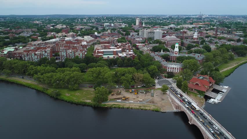 aerial boston video harvard university campus Stock Footage Video (100% ...