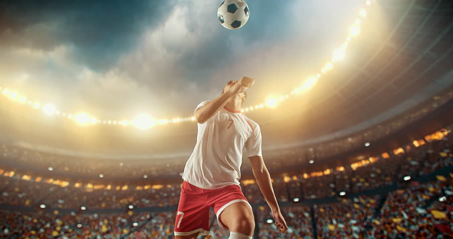 4k Footage Soccer Player Dramatic Play Stock Footage Video (100% ...