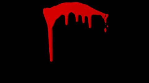 Organic Dripping Blood Element Alpha Channel Stock Footage Video (100% ...