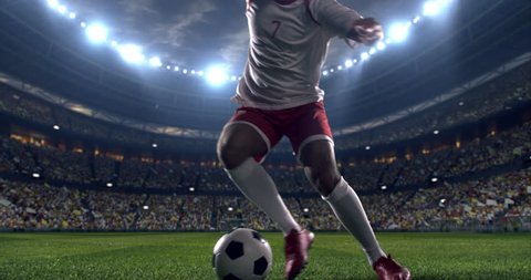 Soccer Player Performs Outstanding Play During Stock Footage Video (100 ...