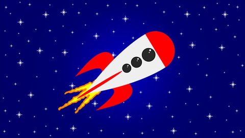 Space Journey Shuttle Spaceship Retro Vector Stock Vector (Royalty Free ...