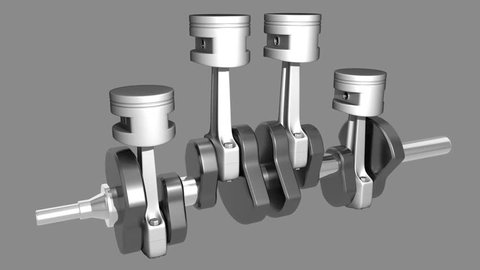 V6 Engine Pistons Top View 3d 库存插图 1395776477 | Shutterstock