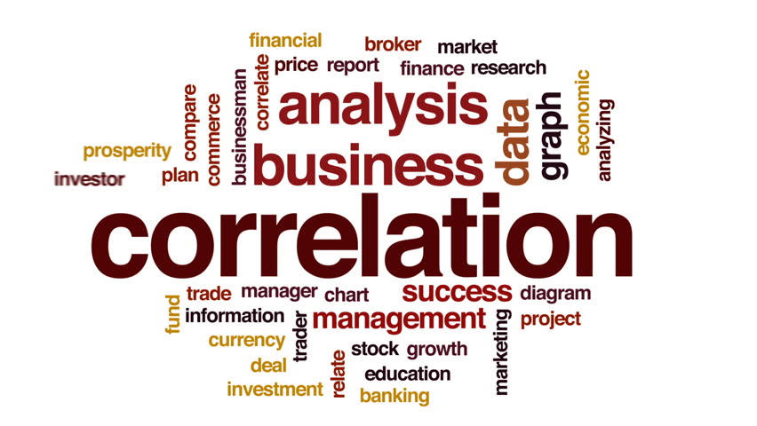 correlation animated word cloud text design Stock Footage Video (100% ...