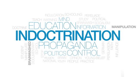 Indoctrination Animated Word Cloud Text Design Stock Footage Video (100 ...