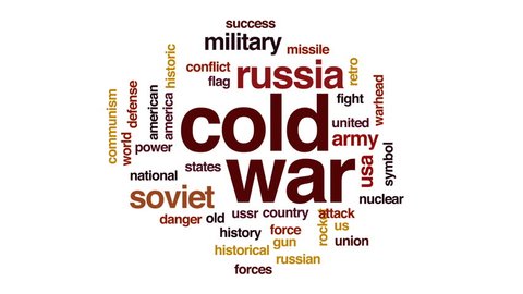 Cold War Animated Word Cloud Text: vídeo stock (100% livre de direitos ...