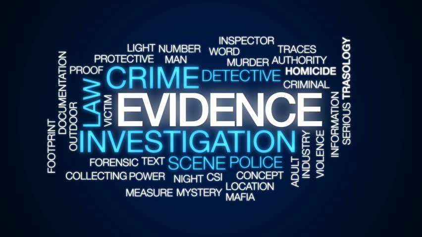 evidence animated word cloud text design Stock Footage Video (100% ...