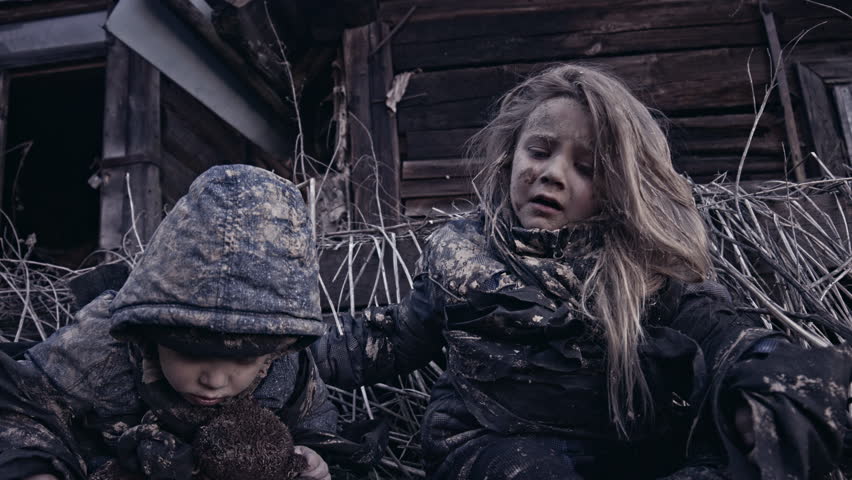 hungry homeless children Stock Footage Video (100% Royalty-free ...