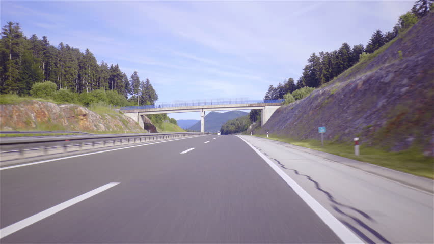 view vehicle while driving on highway Stock Footage Video (100% Royalty ...