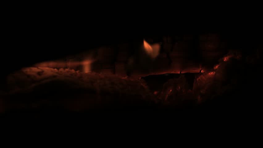 burning wood smoldering log logs burned Stock Footage Video (100% ...