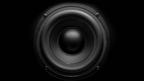 Closeup Moving Subwoofer Speaker Part Stock Footage Video (100% Royalty ...