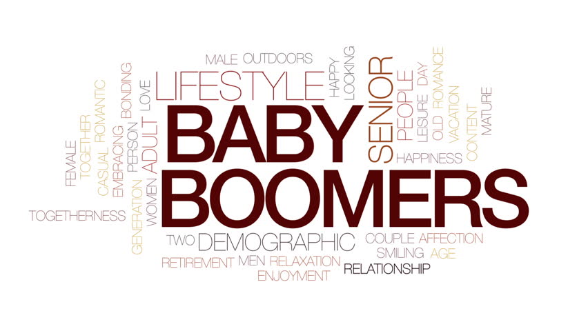 Baby Boomers Animated Word Cloud, Stock Footage Video (100% Royalty ...