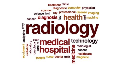 Radiology Animated Word Cloud Text Design Stock Footage Video (100% ...