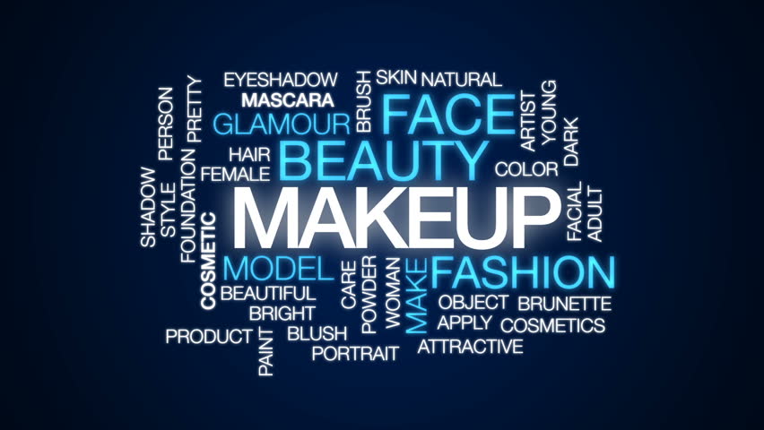 Makeup Animated Word Cloud, Text Stock Footage Video (100% Royalty-free ...