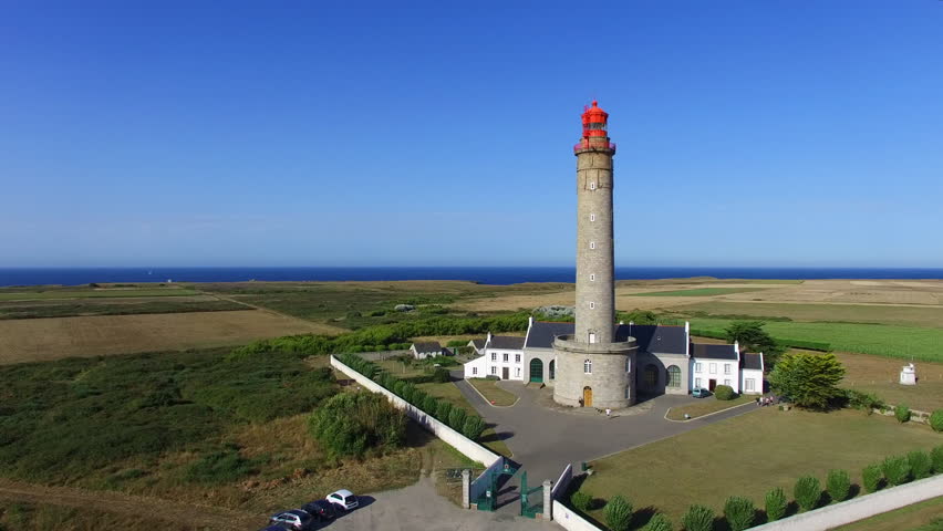 flying over lighthouse le grand phare Stock Footage Video (100% Royalty ...