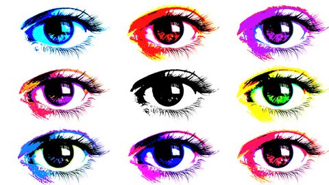 Grid Posterized Eyes Stock Footage Video (100% Royalty-free) 2910799 ...