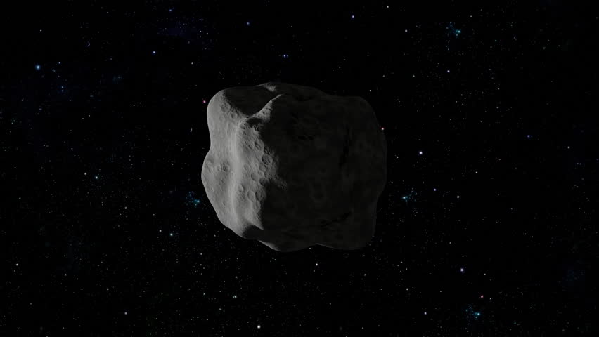 Asteroid Floating On the Space. Stock Footage Video (100% Royalty-free ...