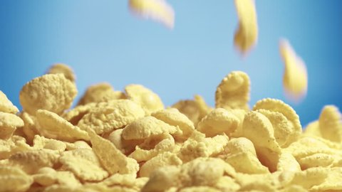 Corn Cereals Falling On Hip On Stock Footage Video (100% Royalty-free ...