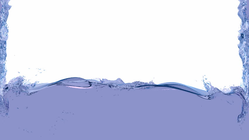 3d animation blue water flow alpha Stock Footage Video (100% Royalty ...