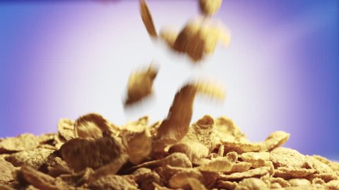 Multigrain Cereal Falling On Heap On Stock Footage Video (100% Royalty ...