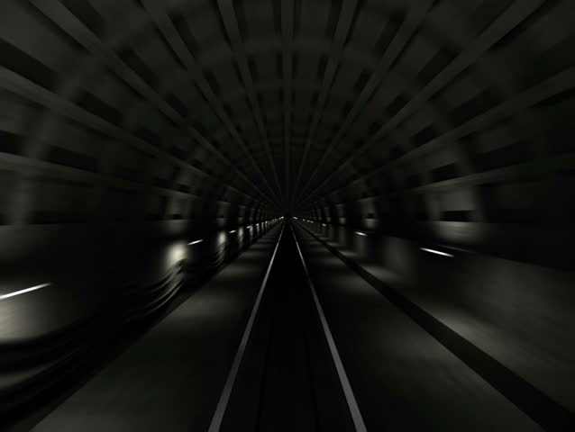 Subway Tunnel Fast Endless Motion Stock Footage Video (100% Royalty ...
