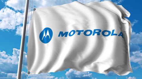 Waving Flag Motorola Logo 4k Editorial Stock Footage Video (100% ...