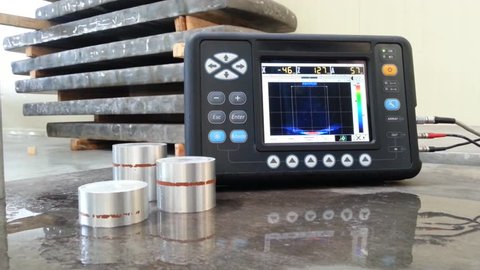 Ultrasonic Testing Metal Stock Footage Video (100% Royalty-free ...