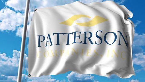 Waving Flag Patterson Companies Logo 4k Stock Footage Video (100% ...