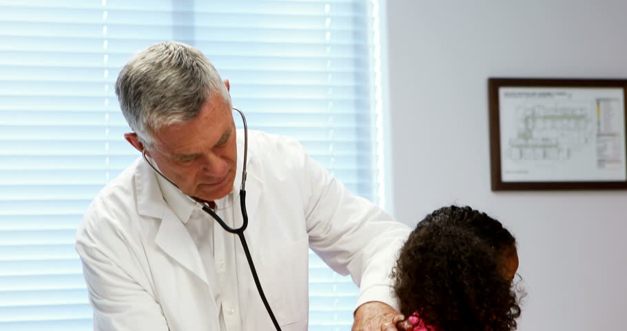 male doctor examining patient clinic Stock Footage Video (100% Royalty ...