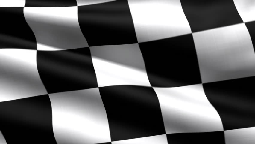 race flag 3d animation perfect seamless Stock Footage Video (100% ...