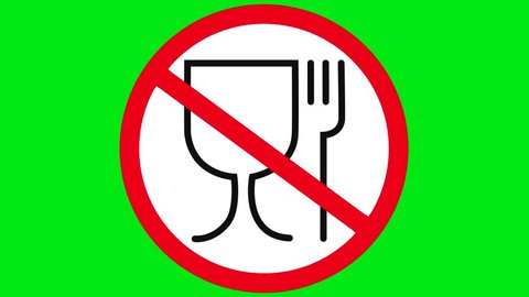 Do Not Eat Caution Warn Symbol Stock Vector (Royalty Free) 1145962889