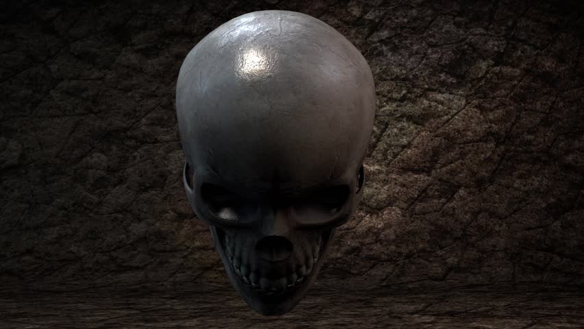 skull disintegrating into particles Stock Footage Video (100% Royalty ...