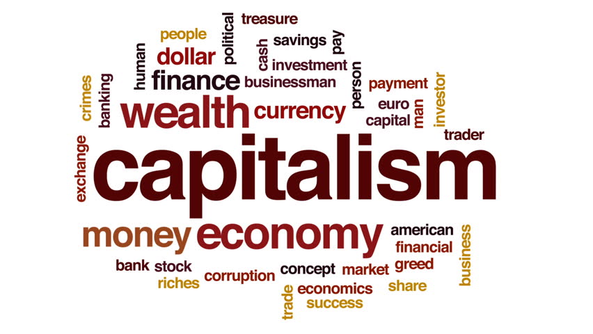 capitalism animated word cloud text design Stock Footage Video (100% ...