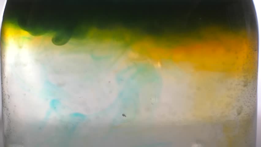 color drop falling water mixing two Stock Footage Video (100% Royalty ...