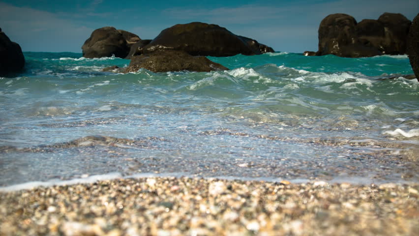 half submerged camera sea captures unusual Stock Footage Video (100% ...