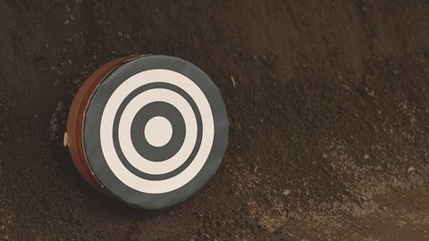 Japanese Traditional Kyudo Archery Targets Getting Stock Footage Video ...