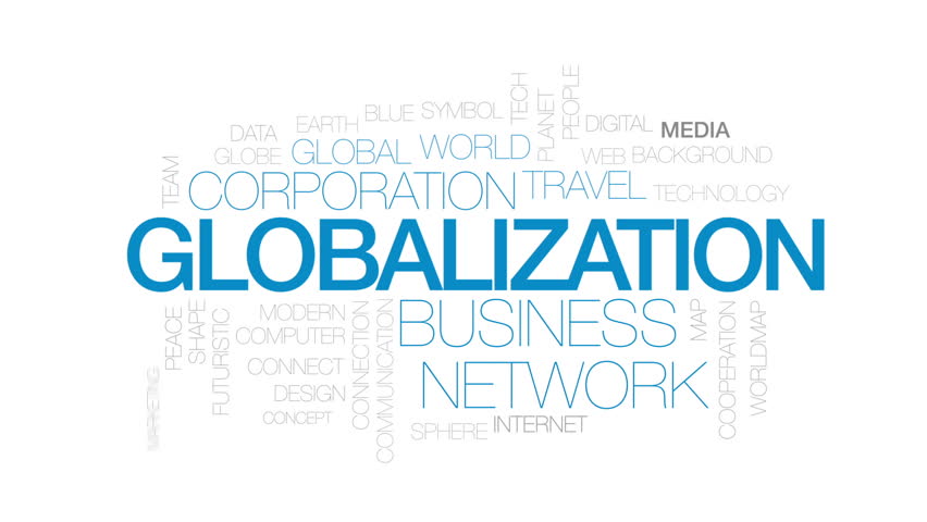 globalization animated word cloud text design Stock Footage Video (100% ...