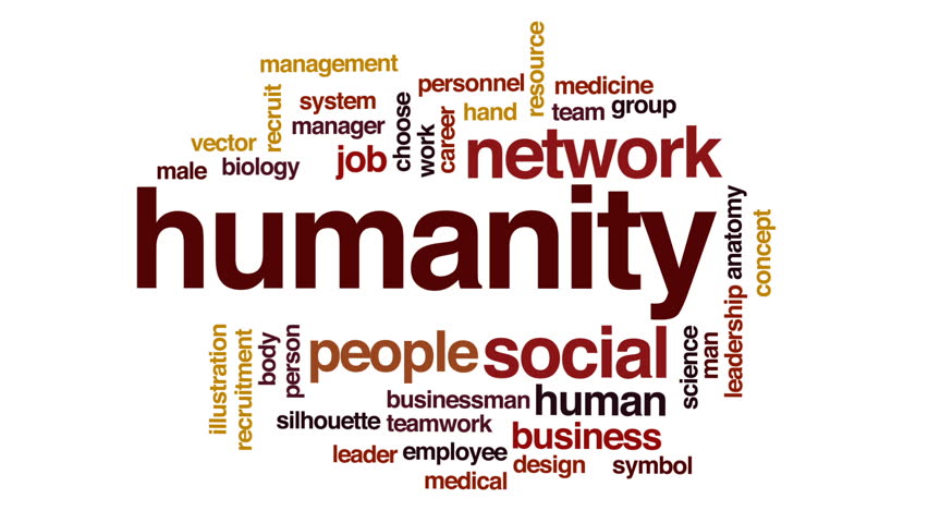 humanity animated word cloud text design Stock Footage Video (100% ...